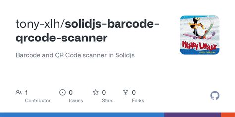 Github Tony Xlhsolidjs Barcode Qrcode Scanner Barcode And Qr Code Scanner In Solidjs
