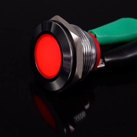 22mm Led Metal Signal Lights Power Switch Indicator Lamp No Wire 3v 6v