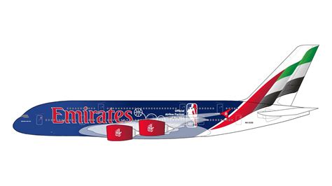 Emirates Airbus A380 800 Official Airline Partner Of The Nba Reg A6