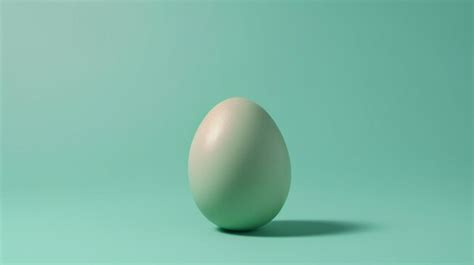Premium Ai Image A Green Egg Sits On A Green Background