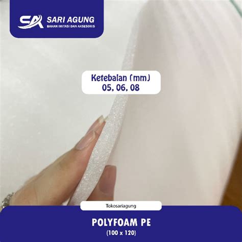 Pe Polyfoam Foam 5mm 6mm 8mm Meter Foam Sheet Foam Layer Packing Packaging Shopee Malaysia