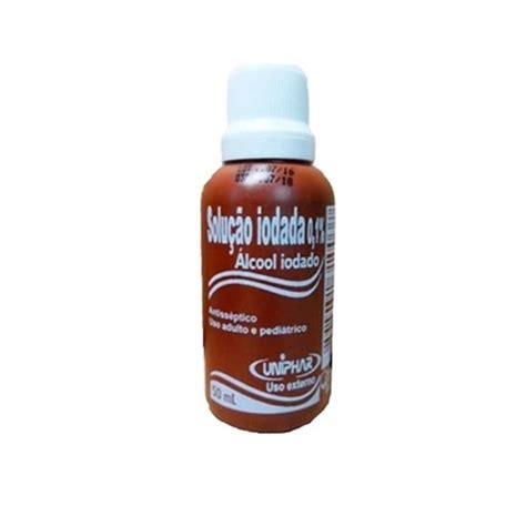 Comprar Álcool Iodado Uniphar 0 1 Frasco Com 50ml De Solução De Uso