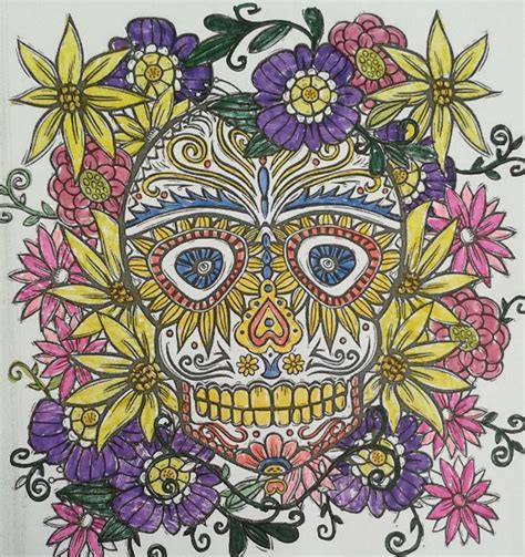 Sugar Skull Flowers By Mosaikki On Deviantart