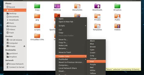 Nautilus Nemo Folder Color Extension Gets Support For Custom Colors Web Upd Ubuntu