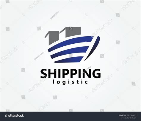Creative Ship Logistics Shipping Logo Ship Stock Vector Royalty Free