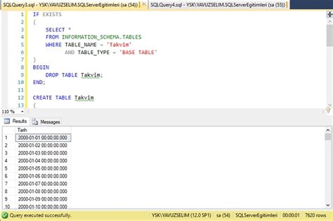SQL Serverda İki Tarih Arasındaki Günleri Tablo Olarak Oluşturmak SQL Server Eğitimleri