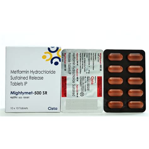 Mightymet 500 Sr Tablets Cista Medicorp