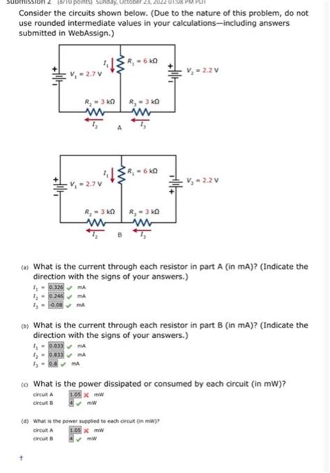 solved consider the circuits shown below due to the nature