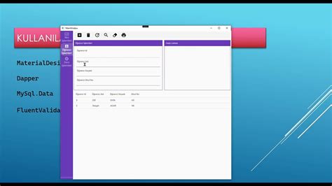 1 Eokuldemo Uygulamasının Tanıtımı C Wpf Mysql Dapper
