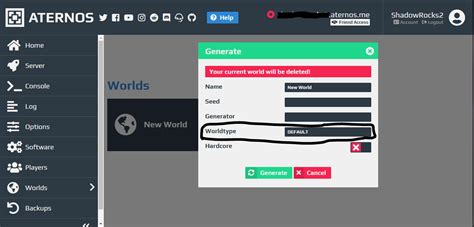 Aternos World Generation Issue SmashingMods Volcano Block