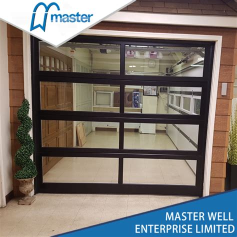 Interior Commercial Plexiglass Glass Aluminum Garage Door From China