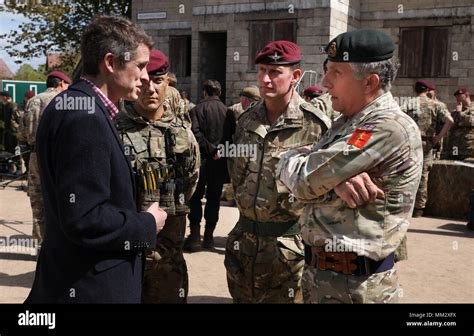 Rt Hon Gavin Williamson Cbe Mp Secretary Of State For Defence With General Sir Nicholas Patrick