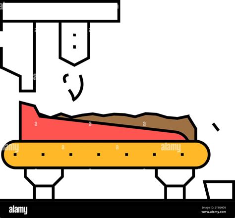 Sinter Plant Steel Production Icon Color Illustration Stock Vector