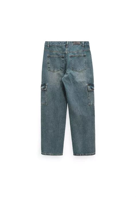 Buy Drum Drum Select 2 Pockets Detailed Straight Cut Cargo Blue Online