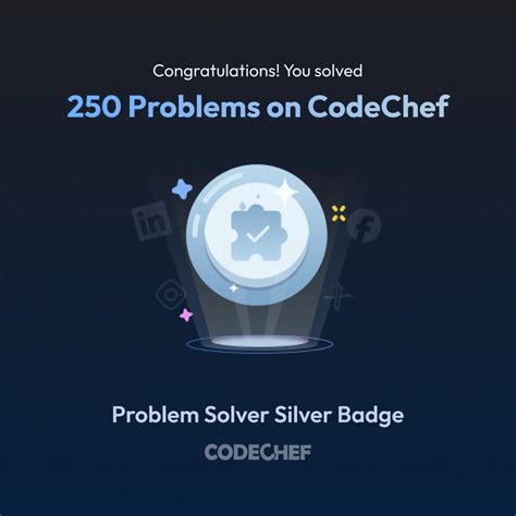 prakash m on linkedin i ve solved 291 problems on codechef earning a