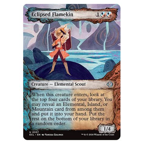 Magic The Gathering Lorwyn Eclipsed Eclipsed Flamekin Showcase Ca