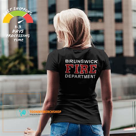 Personalized Fire Department T Shirt Your Department Name Firefighter