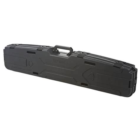 Plano Black Polymer Double Gun Case With Foam Padding And Lockable Latches