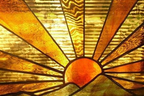Sunrise Sunset Stained Glass Pattern