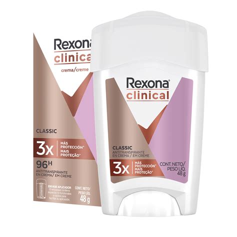 Antitranspirante Rexona® Clinical Expert Classic Crema 48g Rexona® México