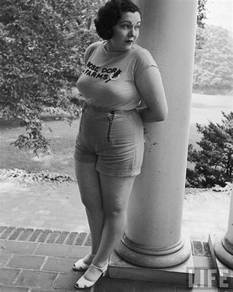Fat Girl Vintage Style Photo