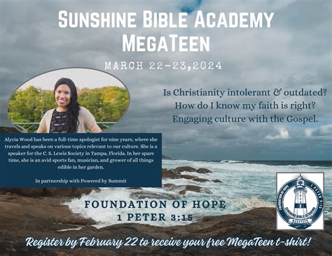 Megateen 2024 Is Just A Couple Of Sunshine Bible Academy Facebook