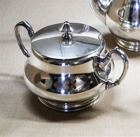 Vintage Hallmarked German Made Gebr Hepp Silver Plated Tea Set Etsy