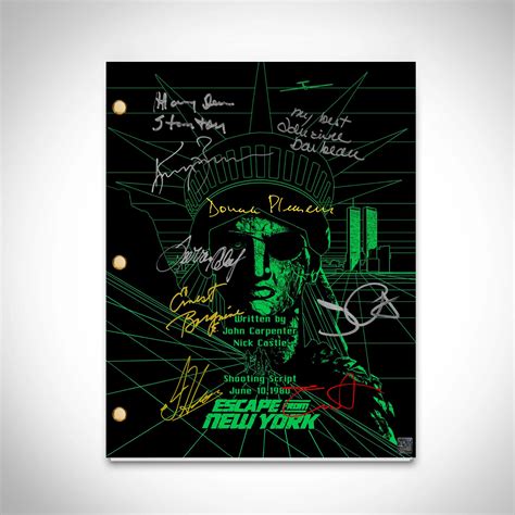 Escape From New York Script Limited Signature Edition Rare T