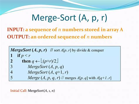 Data Structure And Algorithms Merge Sort Pptx