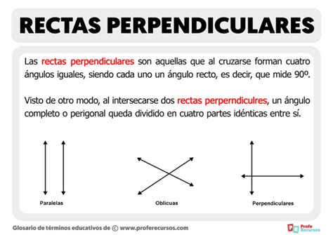 Perpendicular Ejemplos Y Características De Rectas
