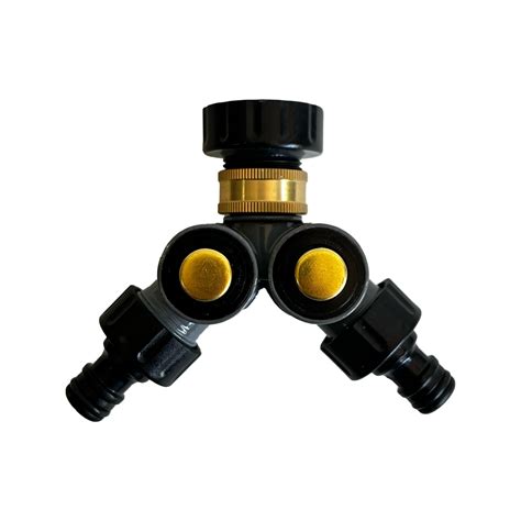 Bluhen 2 Way Outlet Push Button Tap Adaptor Bunnings Australia