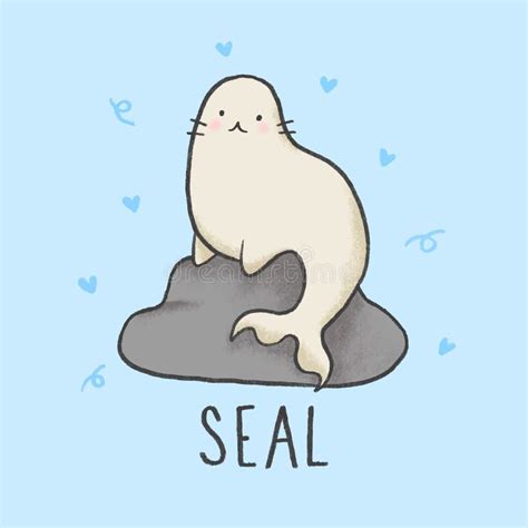 Cute Seal Drawing