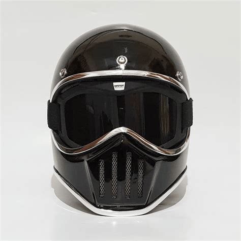 Jual Dj46f Helm Cakil Helm Retro M30 Bandit Mini Moto Custom Full Face