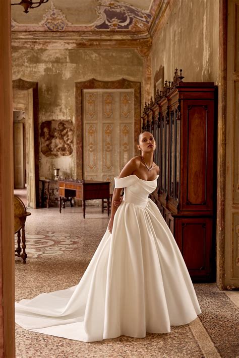Kelsey Mikado Ball Gown With Ruched Bodice And Basque Waistline
