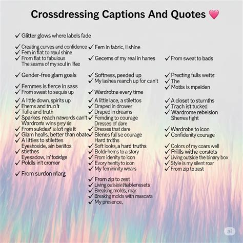 300 Crossdressing Captions And Quotes 2025