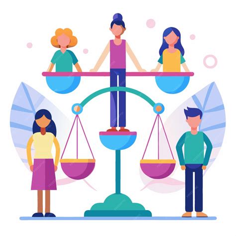 Gender Equality Cartoon Vector Premium Ai Generated Vector