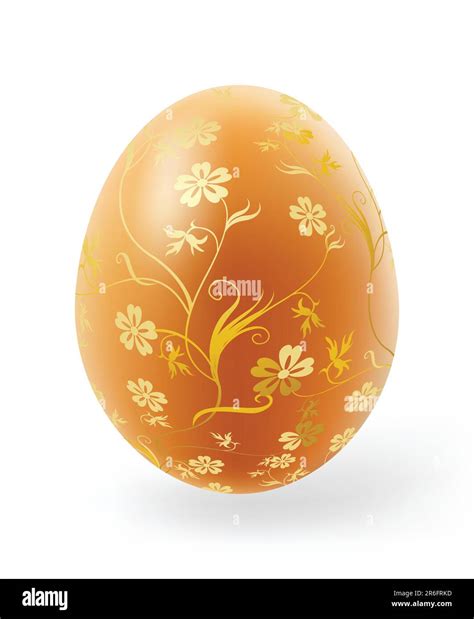 Multi Coloured Easter Eggs With Decor Elements On A White Background