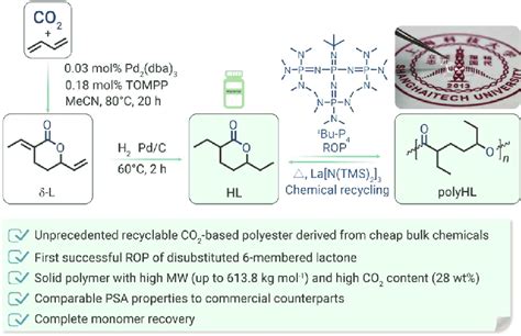 Synthesis Of The First Chemically Recyclable Polyester Using Only Co 2 Download Scientific