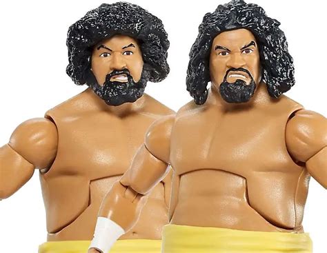 Wwe Wrestling Battle Pack Hall Of Fame Wild Samoans Action Figure Pack Afa Sika Anoai Mattel