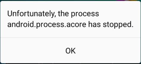 How To Fix Android Process Acore Has Stopped Error Gotechtor