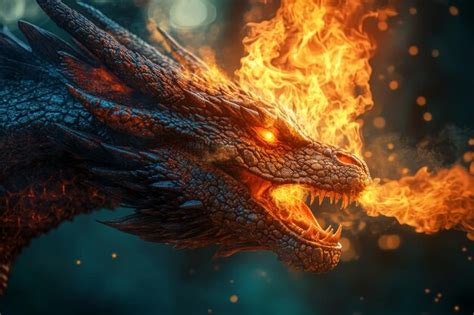 Mythical Dragon Fiery Breath Images Free Download On Freepik