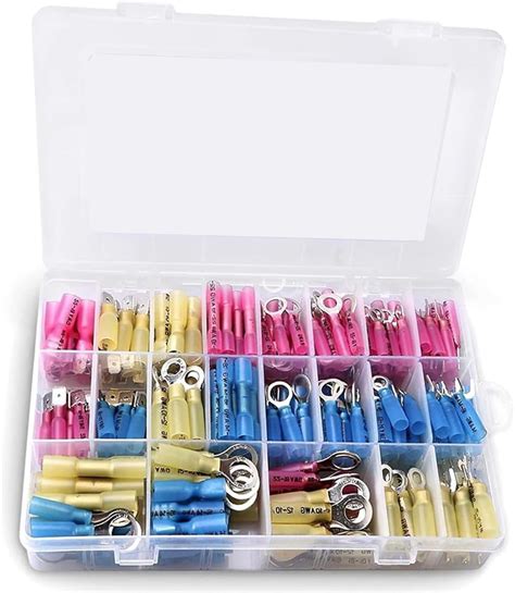 Aimall 240pcs Heat Shrink Wire Connectorswaterproof Electrical Crimp