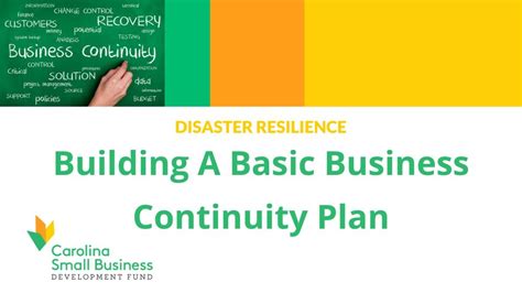 Building A Basic Business Continuity Plan Vivid Classroom