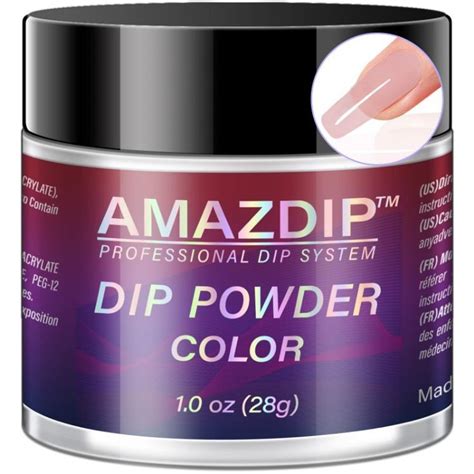 Crystal Clear Nail Dip Powder 1oz Amazdip Pro Dipping Nail System For Salon Diy At Home D1001