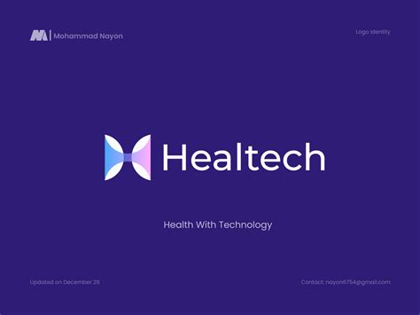 Healtech Modern Health Service Company Logo H Letter Logo By Mohammad