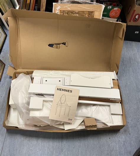 Flat Packed Ikea White Dressing Table In Box Badgers Auctions