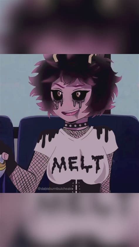 Goth Anime Boy With Red Hair And Piercings