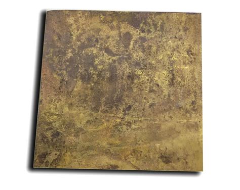 Antique Patina Brass Sheetrustic Brass Sheet Crafting Materialmetal