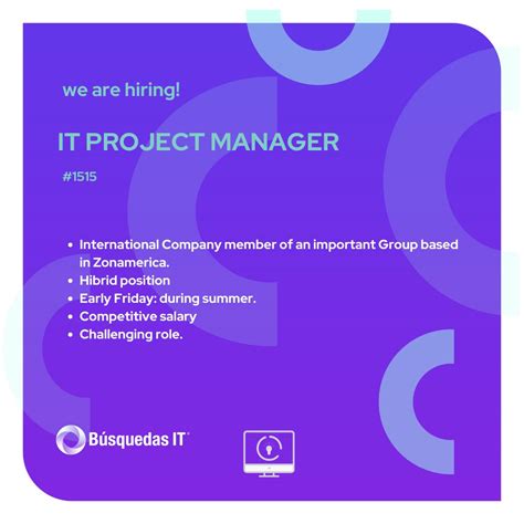Itprojectmanager Jobopportunity Búsquedas It®