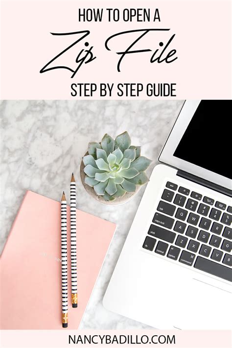 how to open a zip file nancy badillo